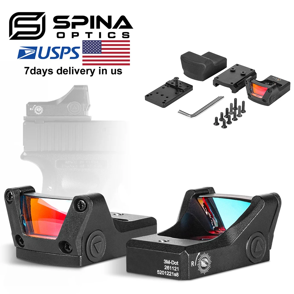 Tactical Pistol Glock Red Dot Scope 3 Moa RMR M1 Red Dot Reflex Open ...