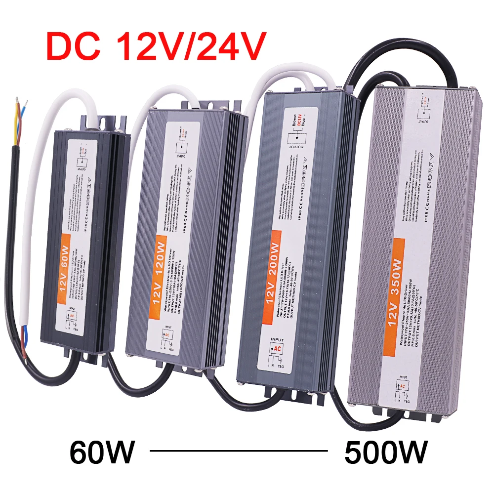 LED-Power-Supply-Waterproof-AC-110V-220V-To-DC-12V-24V-Switch ...