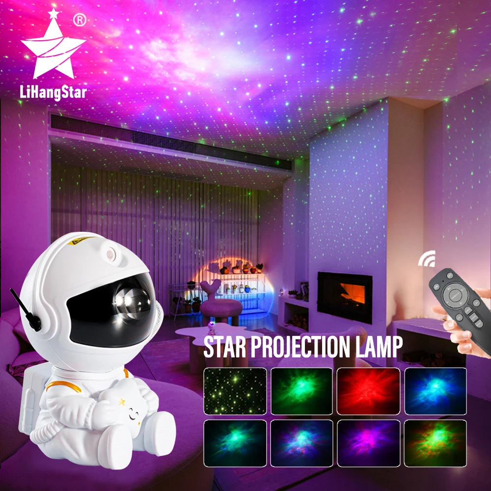 LED-Astronaut-Star-Projector-auror-Projection-Night-Light-USB-Charging ...