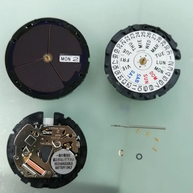 Watch Accessories Original Photokinetic Quartz Movement VS43A Movement ...
