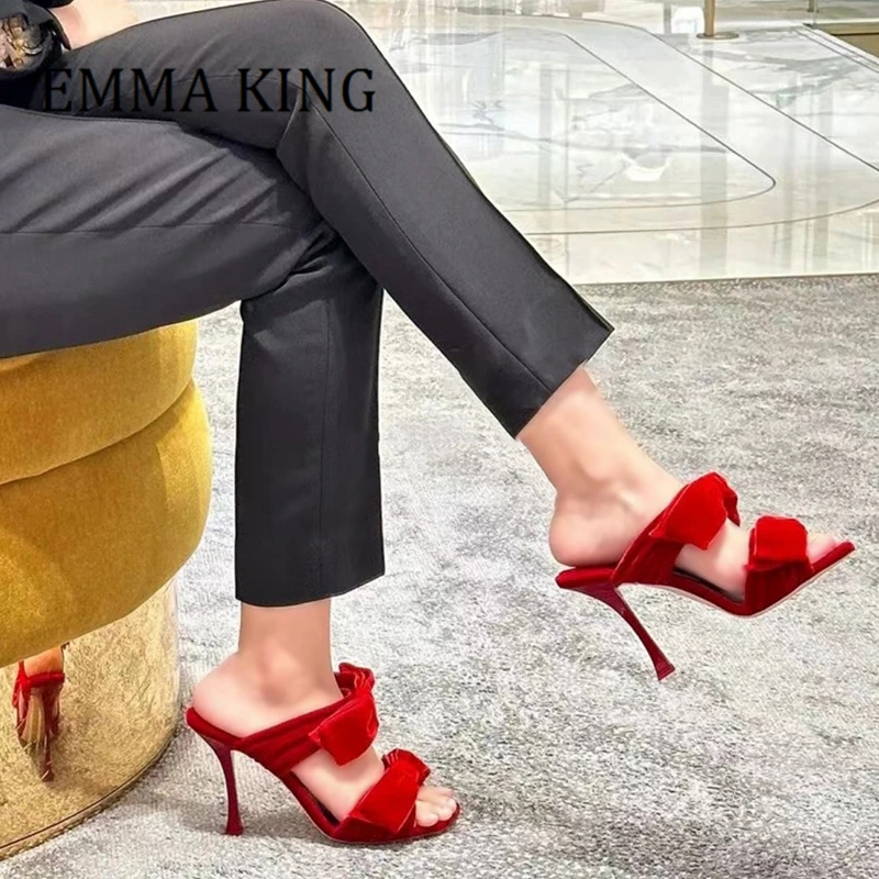 Satin Slingbacks Sandals | Satin Stiletto Mules | Satin Party Shoes ...