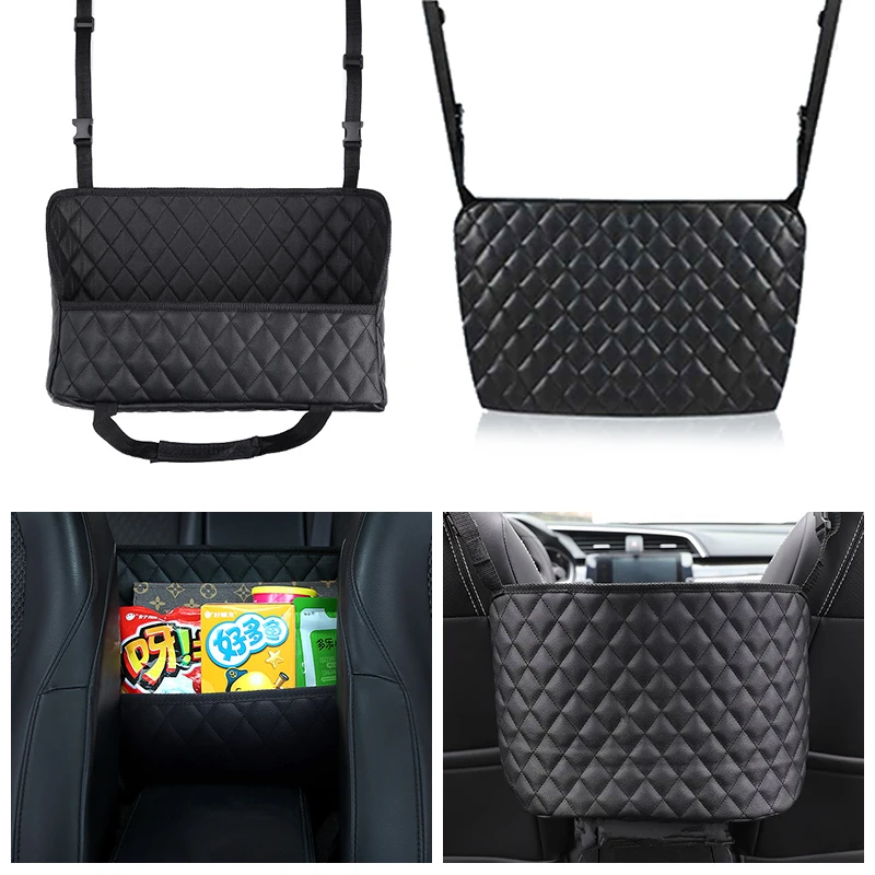 Pu Leather Auto Interior Stowing Tidying Multifunction Seat Back Bag ...