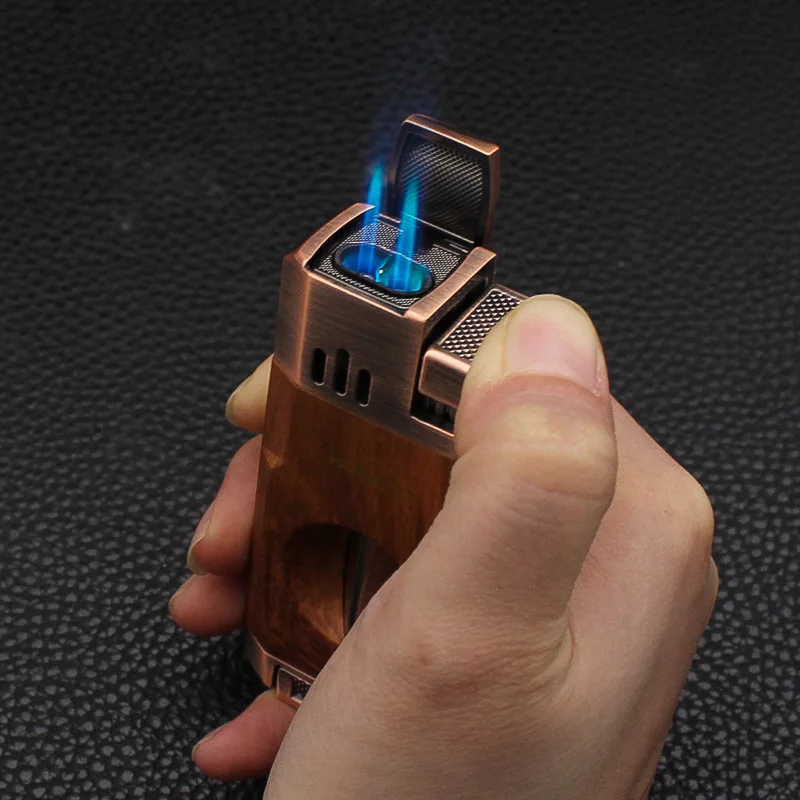 Honest Double Fire Direct-Pulse Cigar Special Lighter Metal V-Cigar ...