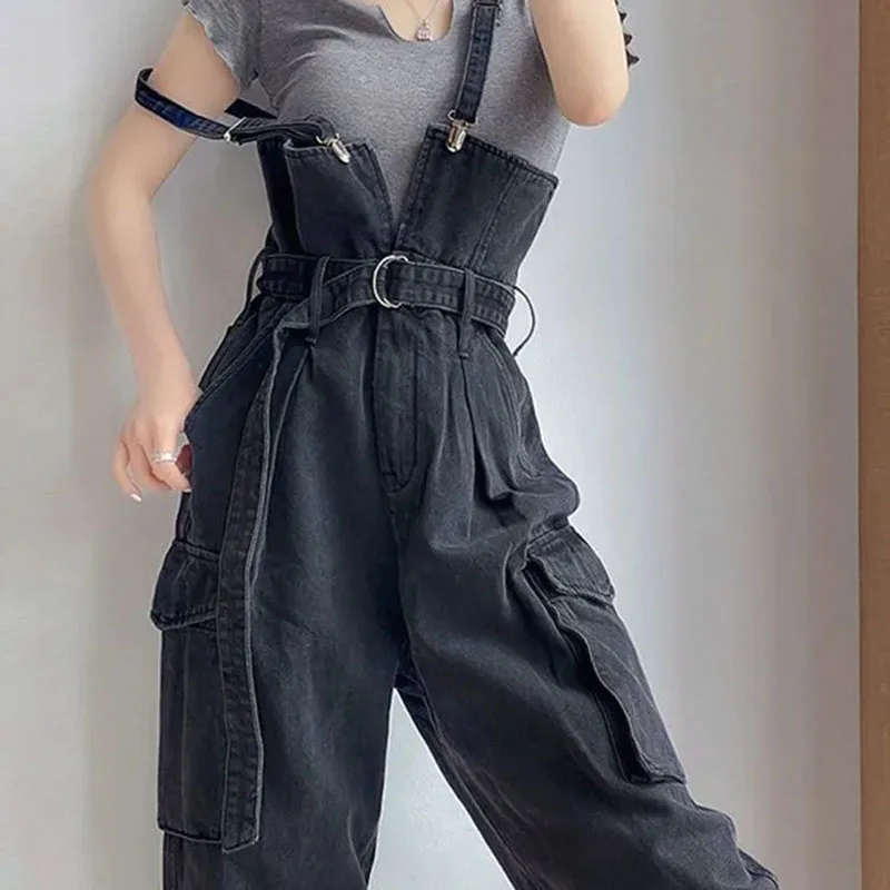 Workwear-style Wide-leg Denim Overalls Women, New Autumn Fashion Design ...