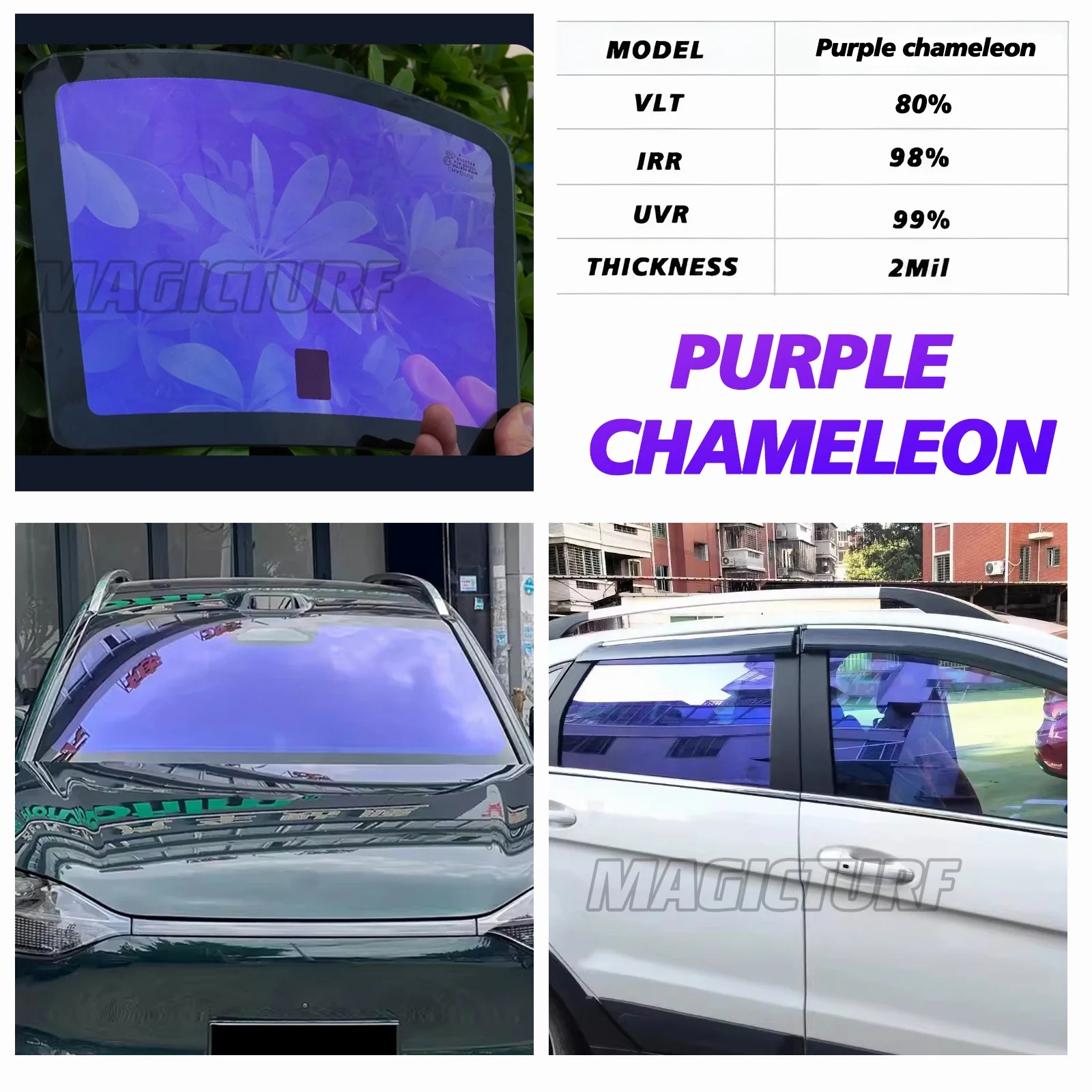 Car-Decor-Styling-Light-Purple-Chameleon-VLT80-Car-Window-Tint ...