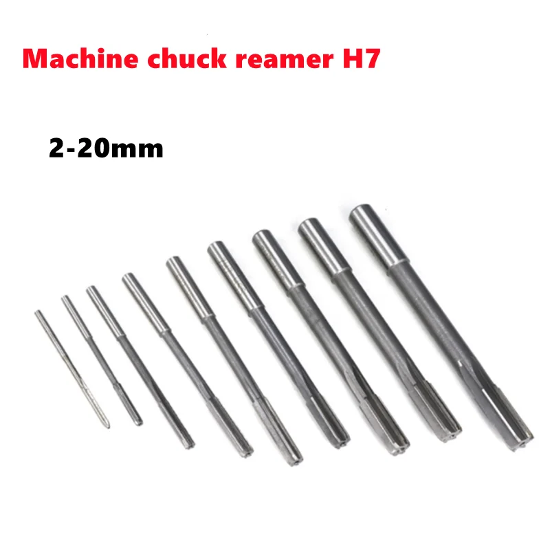 1/8/9/10pcs HSS machine reamer H7 straight shank chuck reamer straight ...