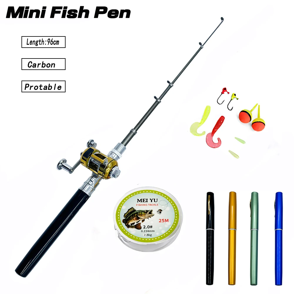 Portable-Pocket-Telescopic-Mini-Fishing-Rod-Reel-Set-Pen-Shape-Rod-With ...