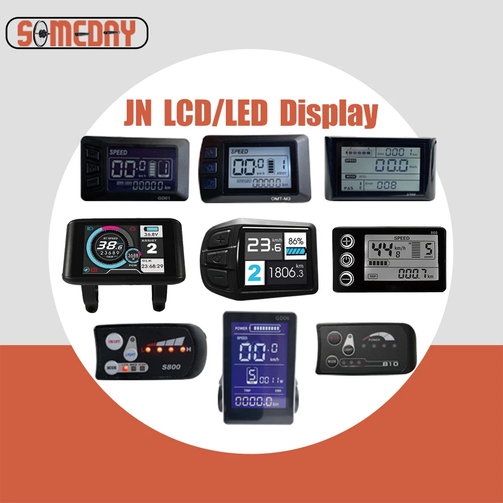 SOMEDAY-Ebike-Display-UKC1-UKC3-GD01-GD06-S866-S900-24V-72V-LED-LCD ...