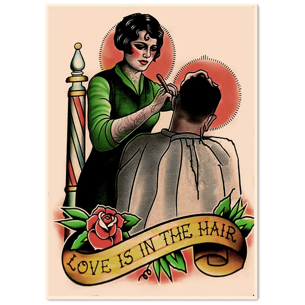 Barber Hairstyle Poster