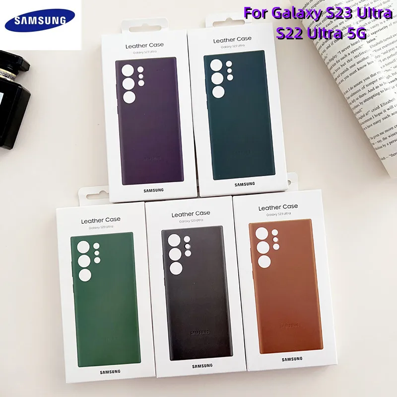 Original-Samsung-Galaxy-S22-S23-Ultra-Leather-Case-High-Quality-All ...