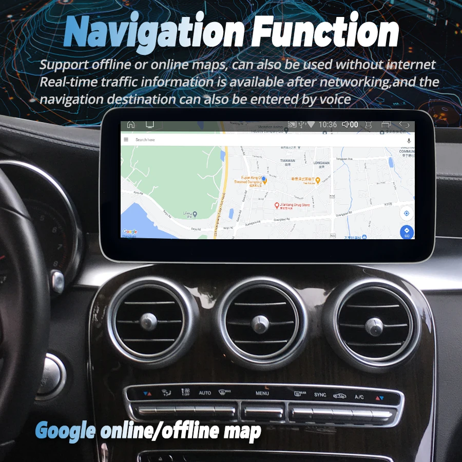 Snapdragon 685 Android For Mercedes Benz C Class W205 C180 C200 C220 ...