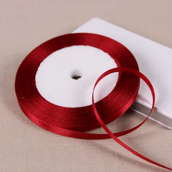 6mm Silk Satin Ribbons 22Meters/Roll Wedding Chair Decoration DIY ...