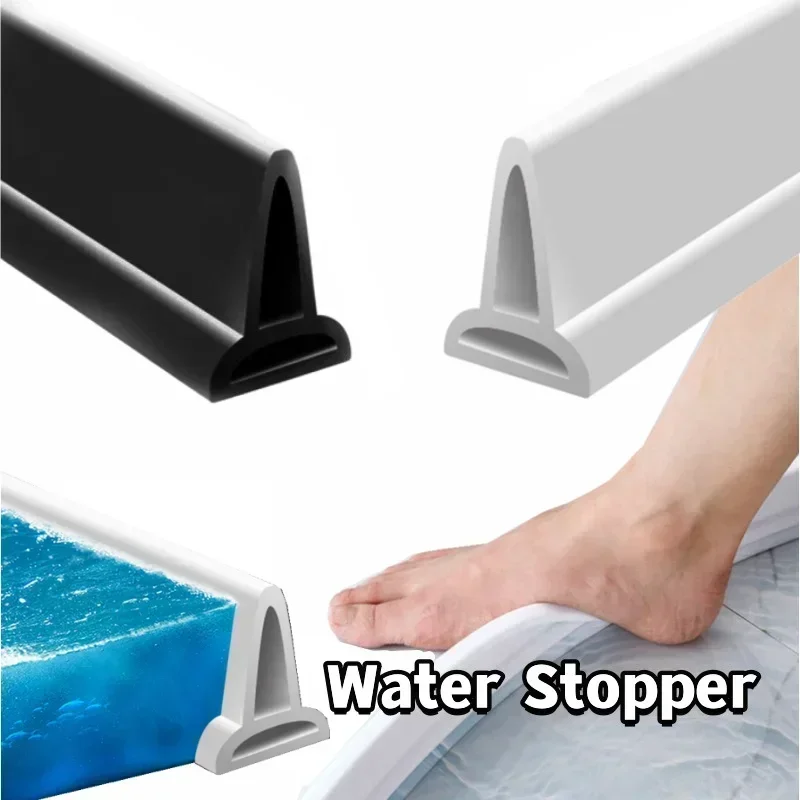 Bathroom-PVC-Water-Stopper-Self-Adhesive-Bendable-Flexible-Water ...