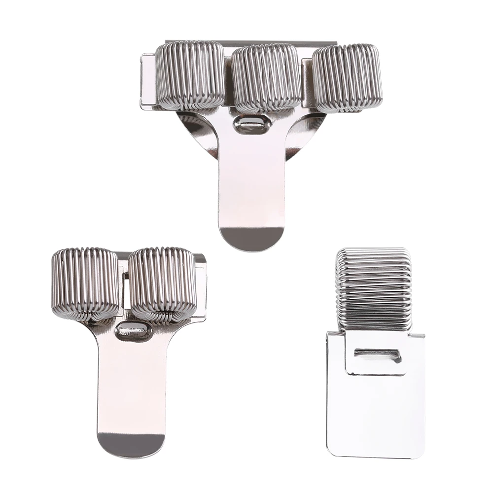 Single/Double/Triple Hole Metal Spring Pen Holder With Pocket Clip ...