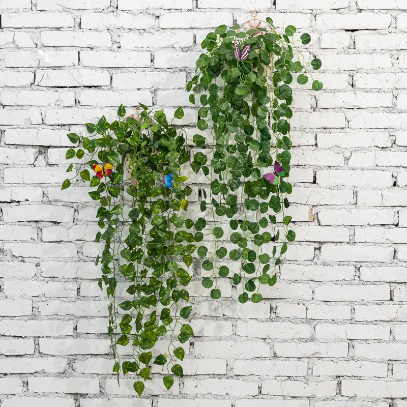 Rich-Style-Artificial-Vine-Hanging-Plants-Poison-Ivy-Leaves-Garland ...