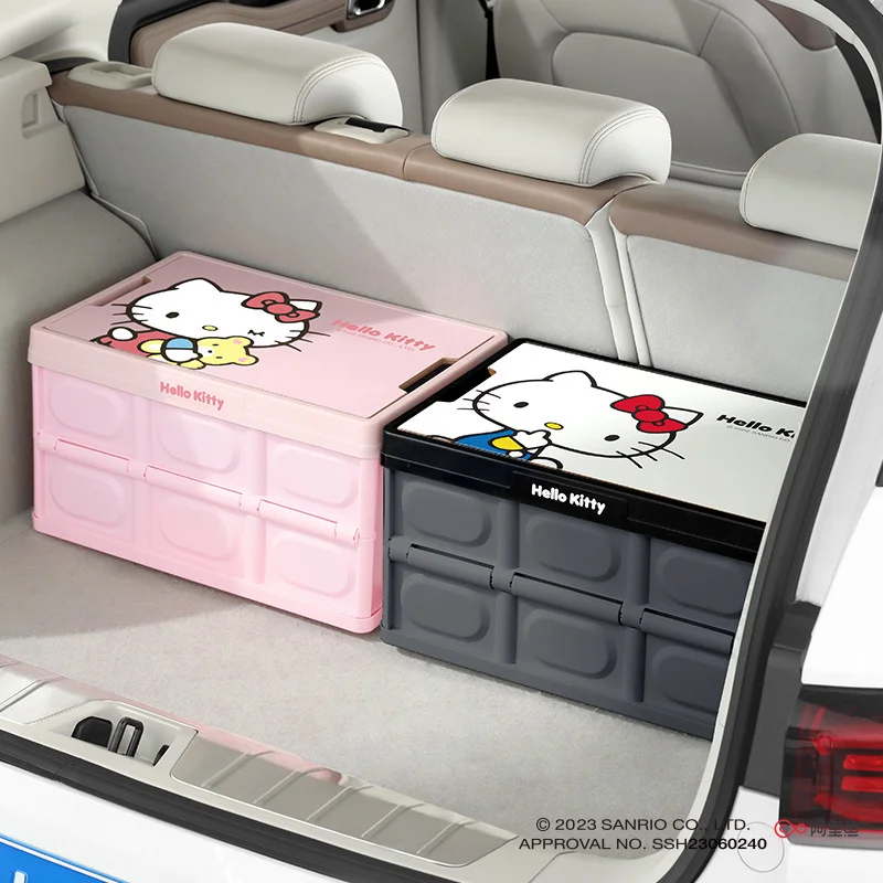 Kawaii-Sanrio-Hello-Kitty-Car-Storage-Box-Cute-Cartoon-Portable-High ...