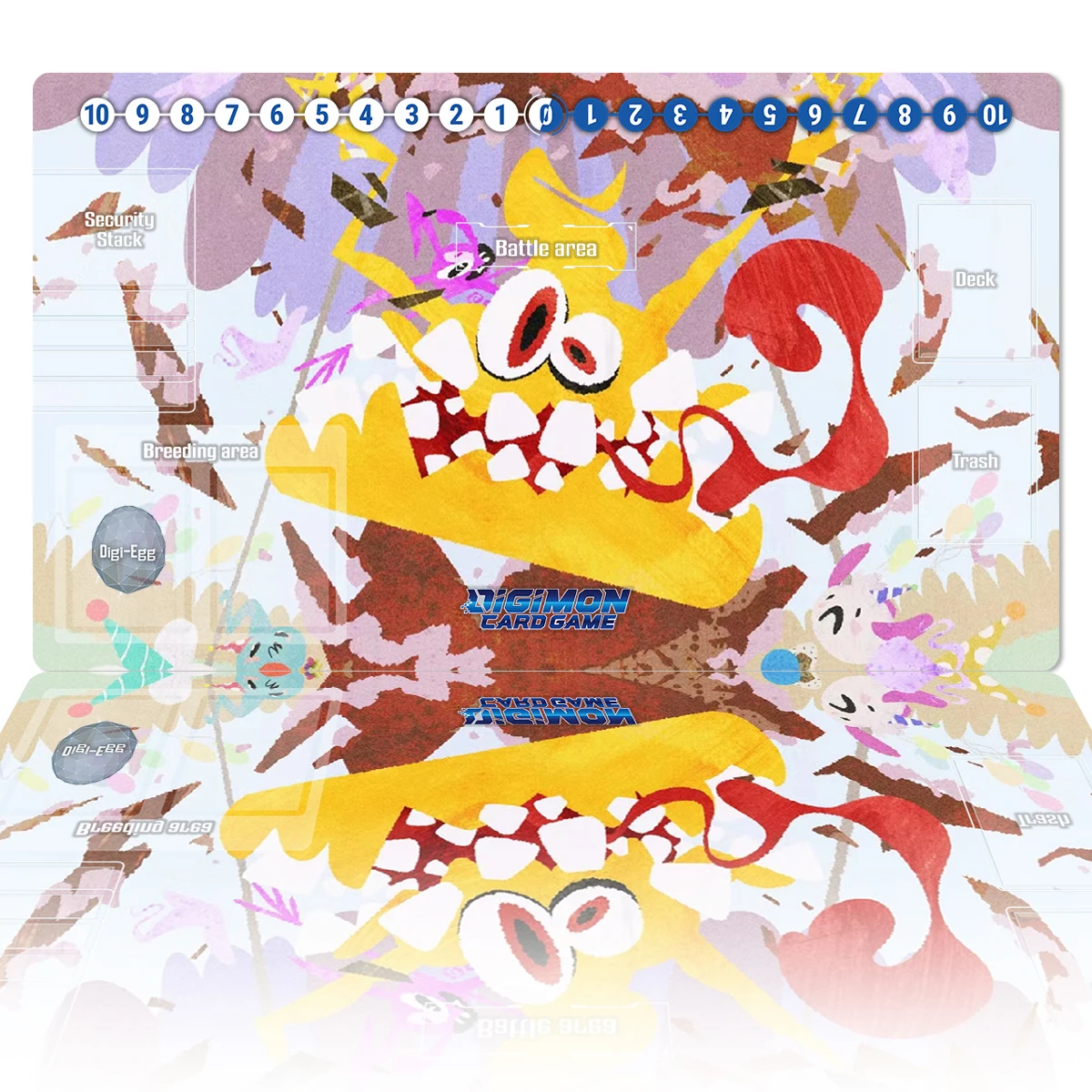Digimon Playmat Scumon Cute DTCG CCG Mat Board Game Duel Trading Card ...