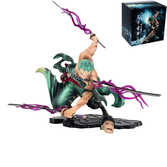 One Piece Anime Roronoa Solon Wano Country Three Heads and Six Arms ...