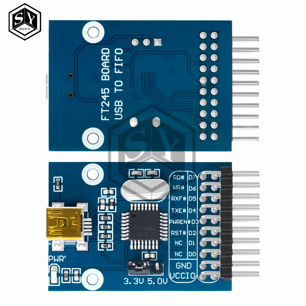 新しい FT245 USB モジュール FT245R FT245RL USB 通信開発ボードキット USB からパラレル FIFO 新しい ...