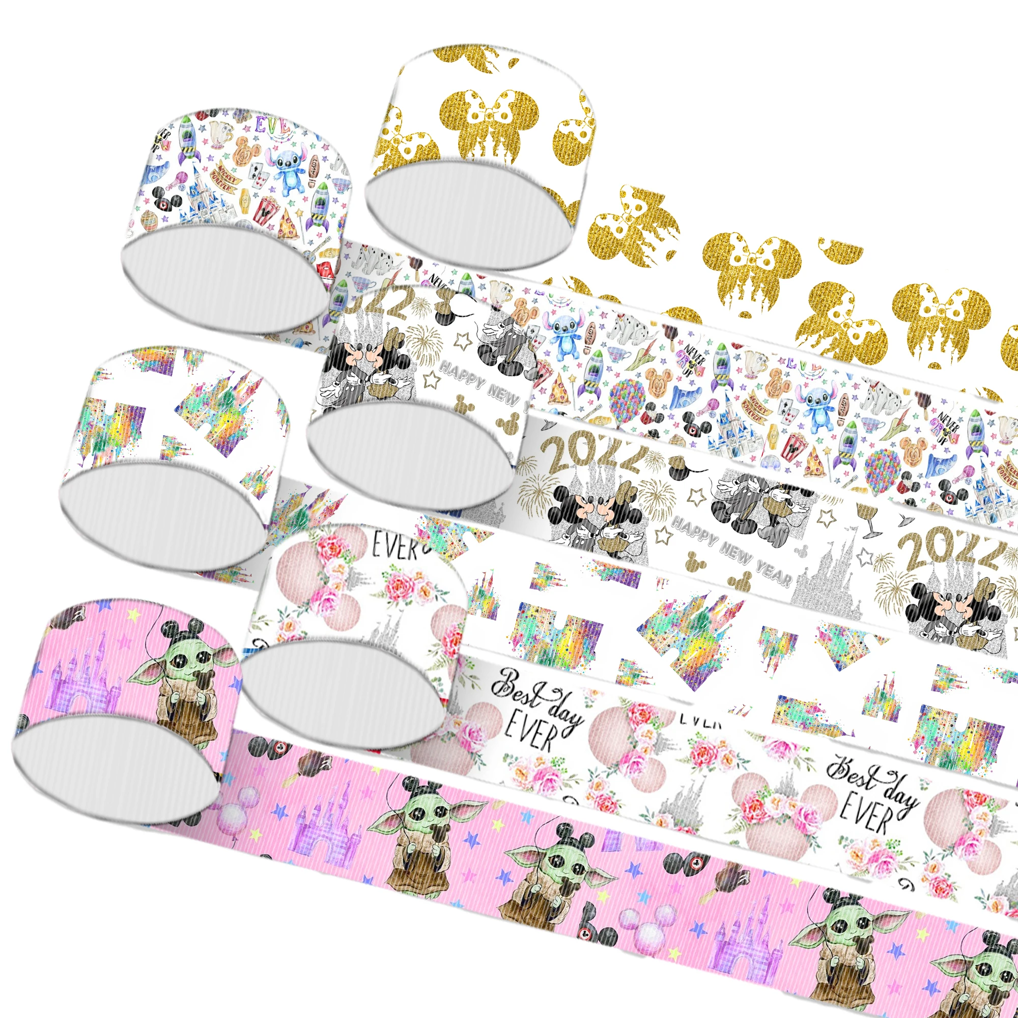 5y Disney Cartoon 9mm/16mm/25mm/22mm/38mm/75mm Grosgrain Ribbon ...