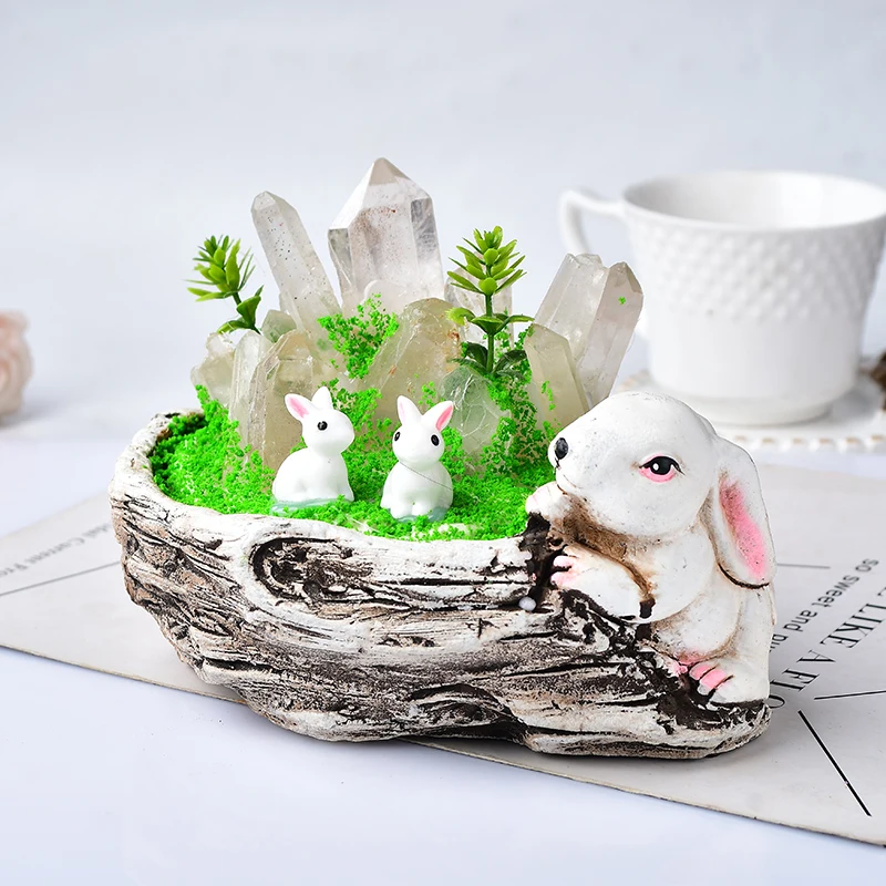 Natural-Clear-Quartz-Animal-Crafts-Crystal-Cluster-Quartz-Mineral ...