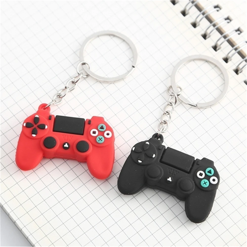 Creative-Video-Game-Controller-Handle-Keychains-PVC-Joystick-Model ...