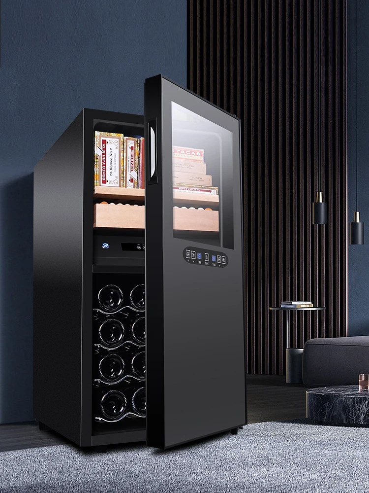 Intelligent-Cigar-Humidor-Control-Temperature-Humidity-Cedar-Wood ...