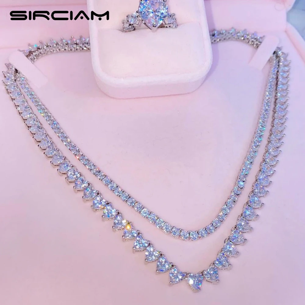 Hip-Hop-Iced-Out-Heart-Tennis-Chain-Bling-Bling-AAA-Rhinestones-Paved ...