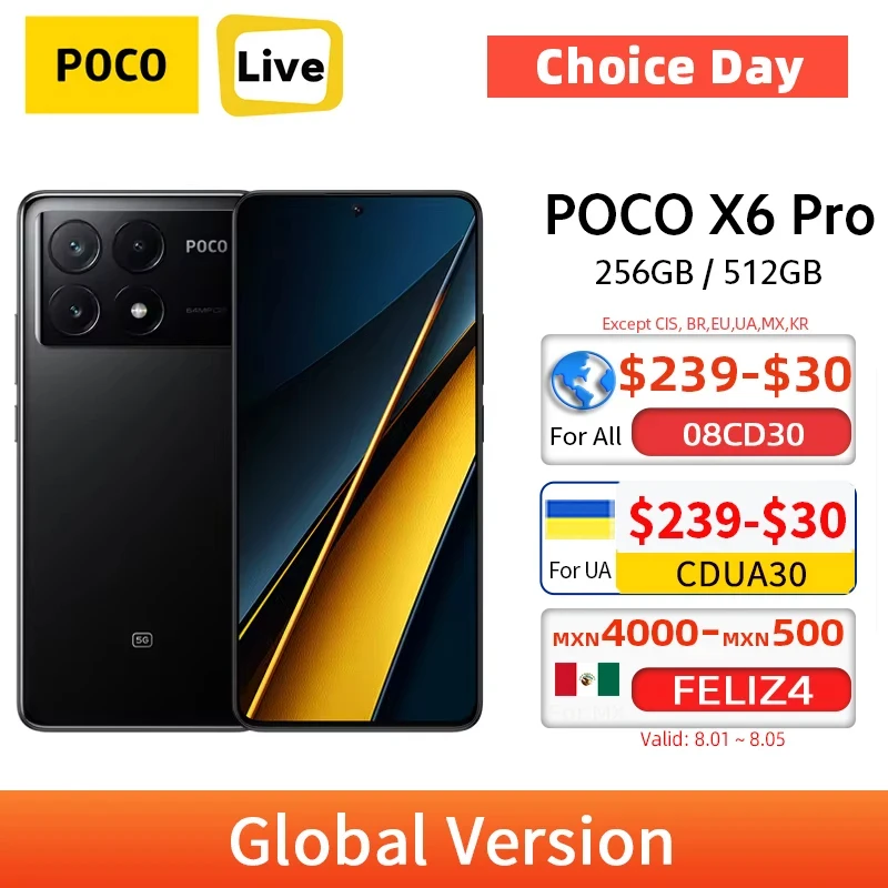 2024-Global-Version-POCO-X6-Pro-5G-Smartphone-MTK-8300-Ultra-1-5K-120Hz ...
