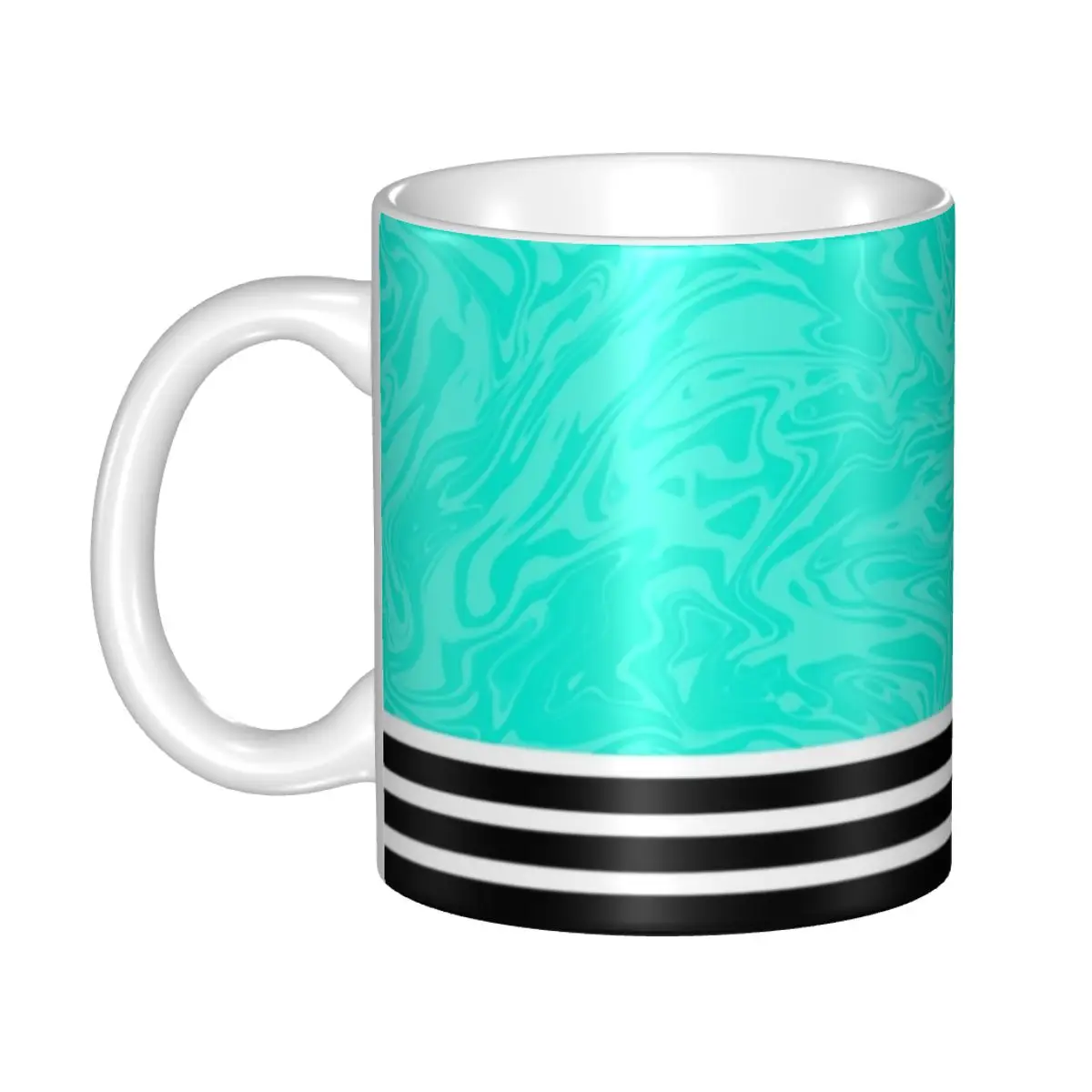 Personalized-Turquoise-Agate-Fluid-Texture-Pattern-Coffee-Mug-DIY ...