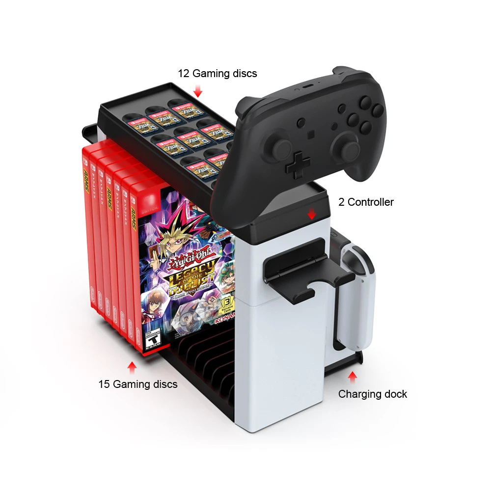 Blanc Support de Console multifonction Oled pour Nintendo Switch, tour ...