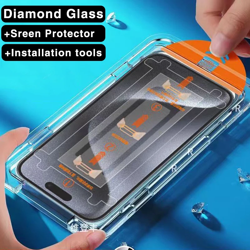 NEW-Dustless-Accurate-Matching-Tempered-Glass-For-iPhone-15-14-13-12-11 ...