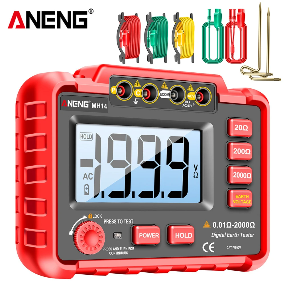 ANENG-MH14-1999-Conuts-Megohmmeter-Grounding-Resistance-Tester ...