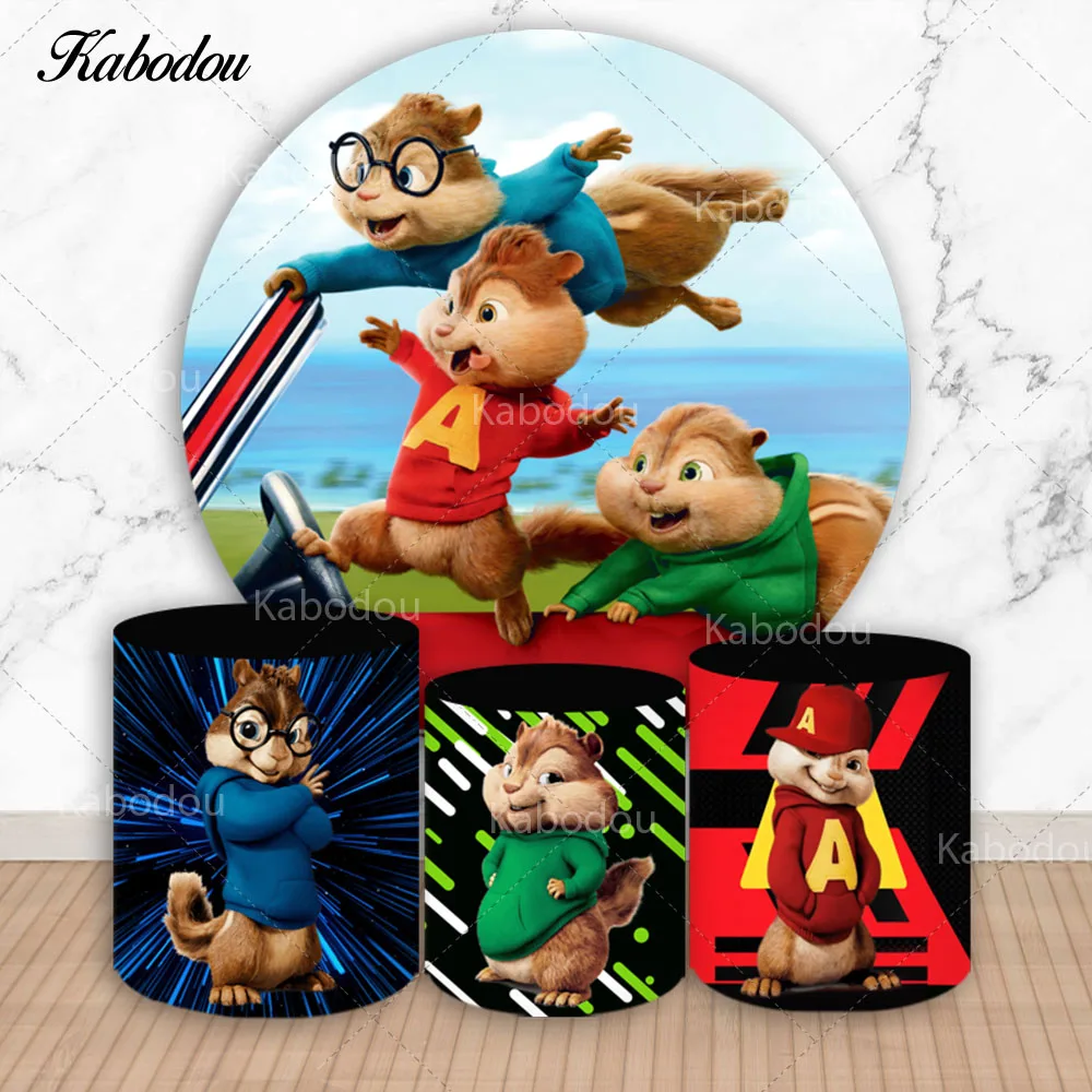 Disney-Cartoon-Mouse-Photo-Backdrop-Round-Photography-Background ...