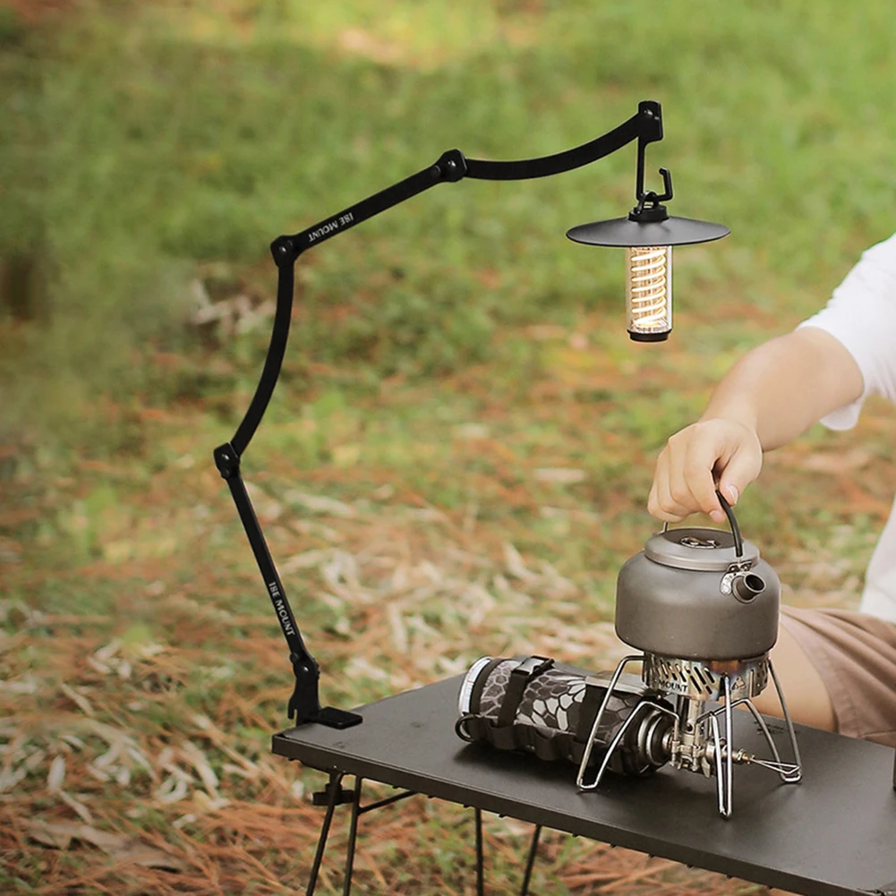 Portable-Camping-Lamp-Pole-Folding-Lamp-Stand-Collapsible-Iron-Lantern ...