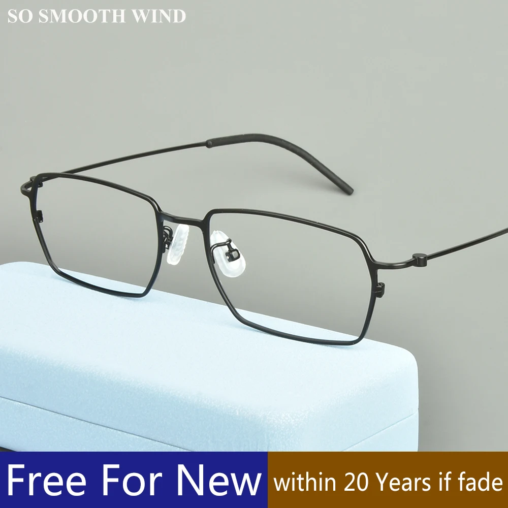 Ultralight-Pure-Titanium-Square-Glasses-Frame-for-Big-Face-Men-Women ...