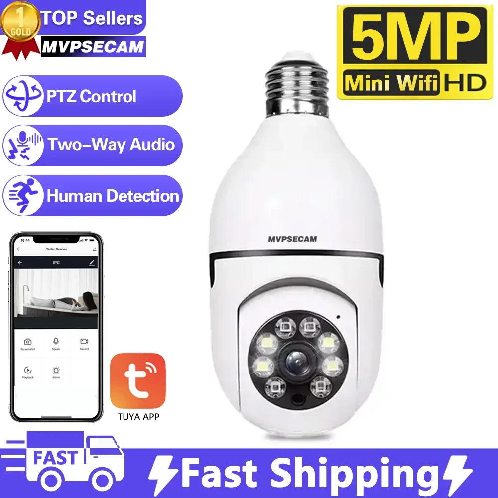 5MP-Tuya-Wifi-E27-Bulb-Smart-Home-Surveillance-Protection-IP-Camera ...