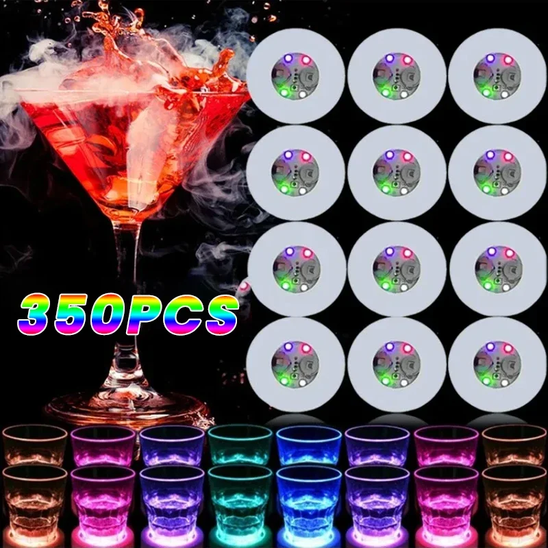 1-350PCS-LED-Bar-Stickers-Glowing-Coasters-Drinks-Bottle-Coasters ...