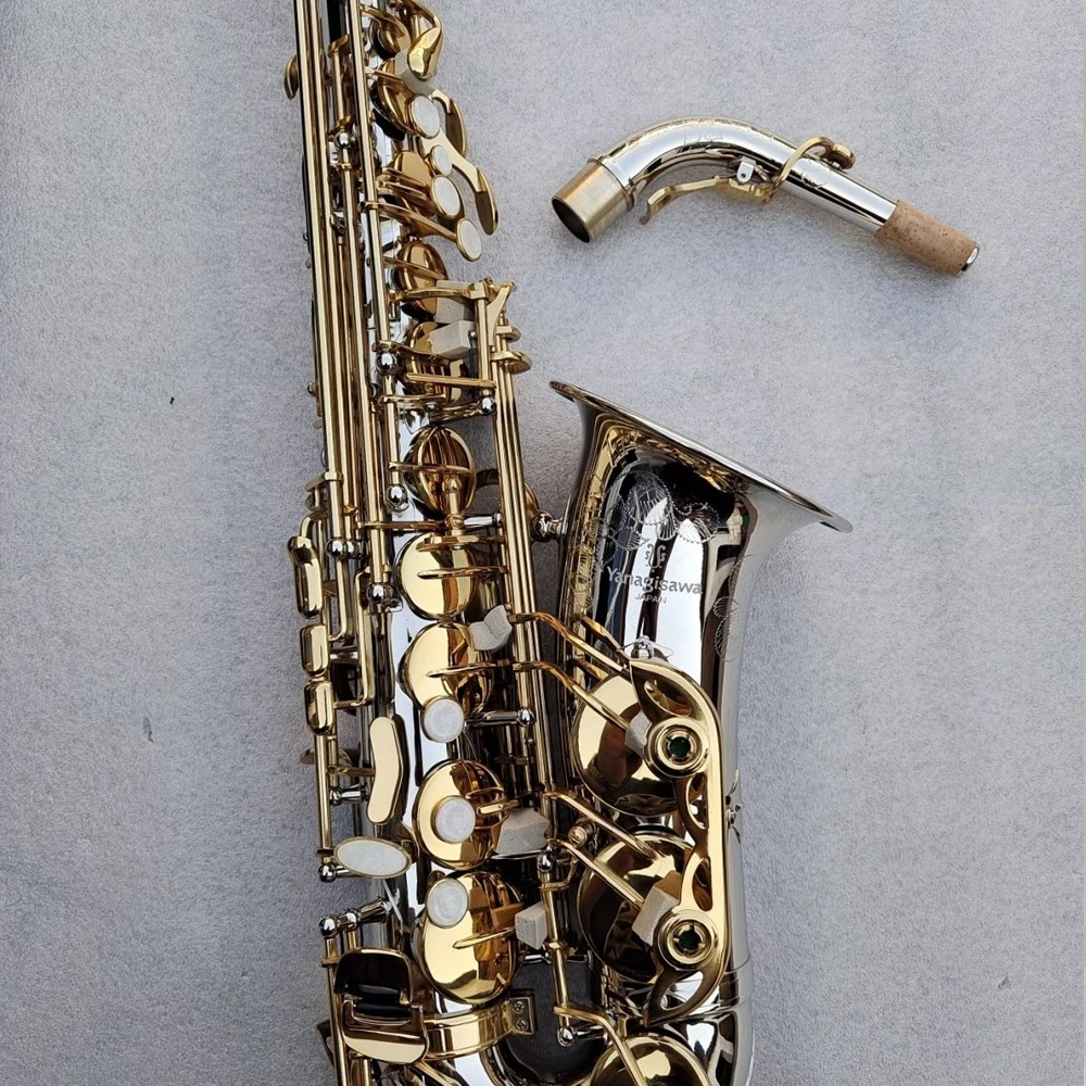 Professional-E-flat-W037-Alto-Saxophone-Silver-Body-Gold-Key-Japanese ...