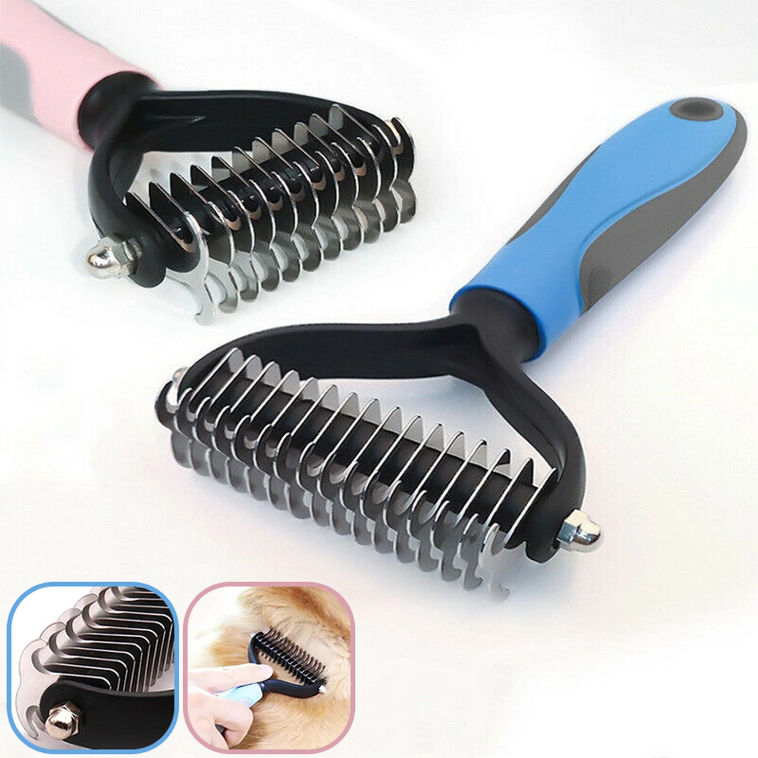 Hair-Removal-Comb-for-Dogs-Cat-Detangler-Fur-Trimming-Dematting ...