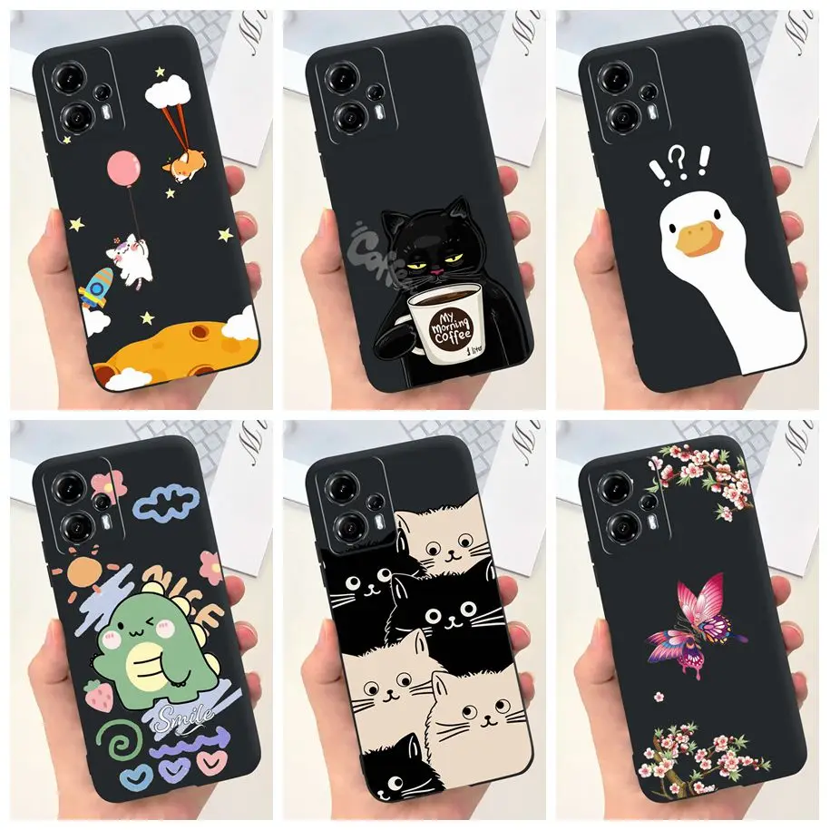 For-Motorola-Moto-G13-Case-Cute-Cartoon-Duck-Cats-Dinosaur-Soft ...