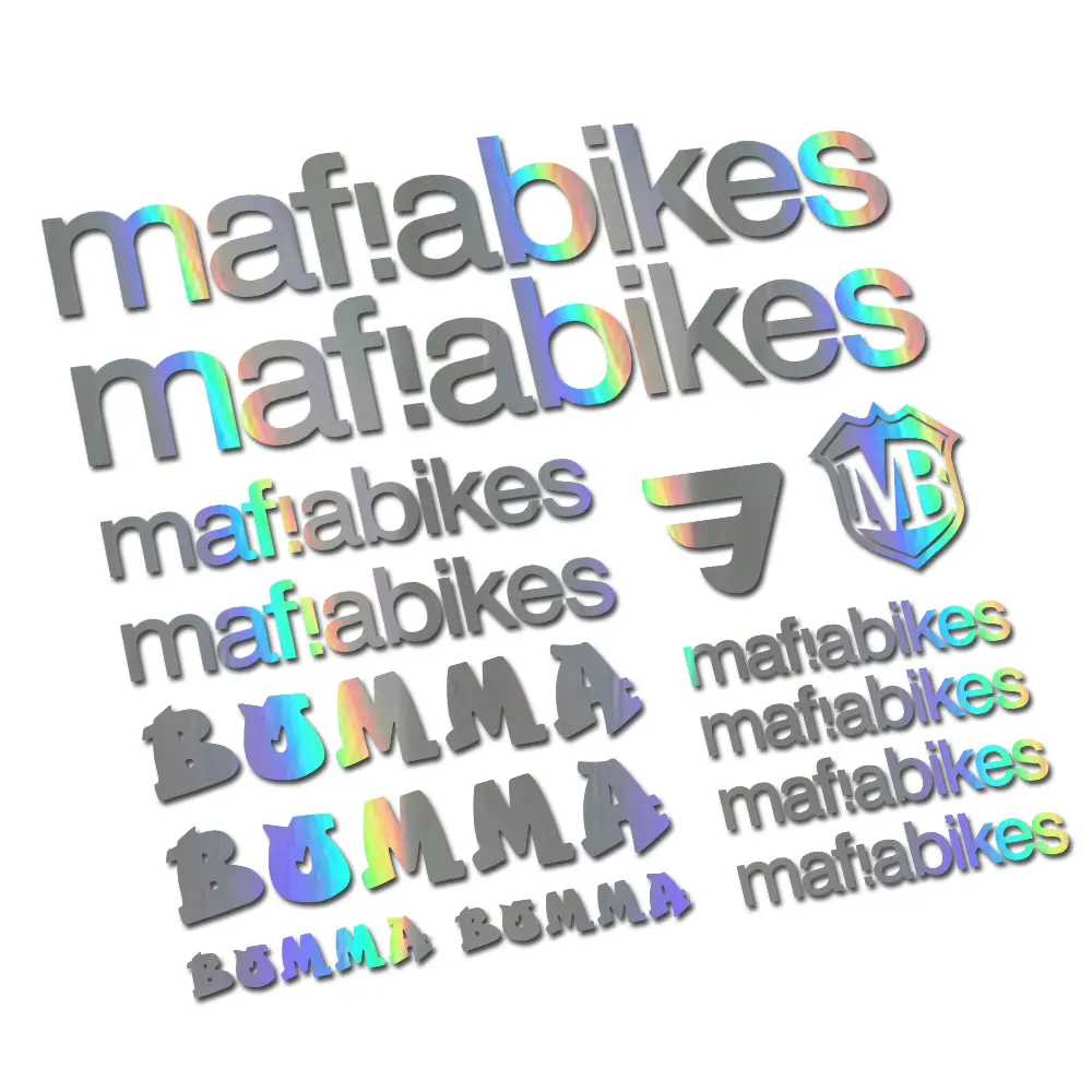 For MAFIABIKES BOMMA Bike Frame Decals Stickers Vinyl Cycling Bicycle ...