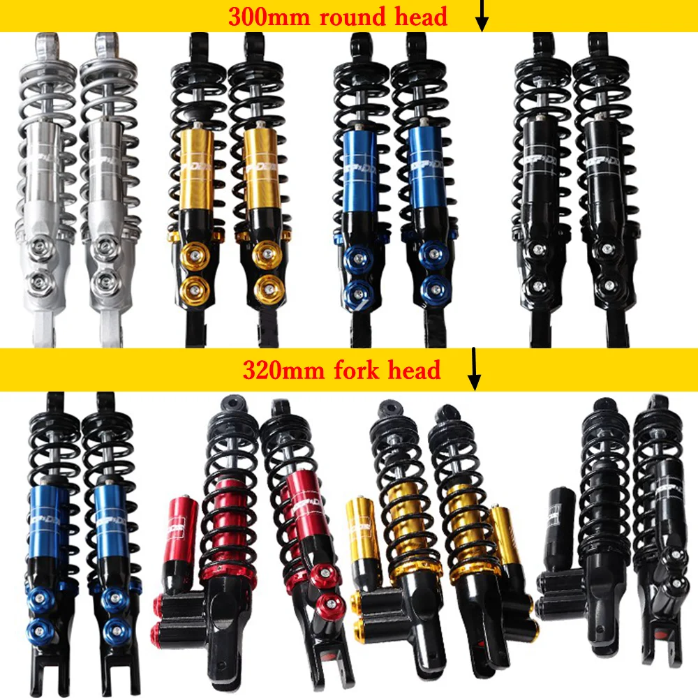 300mm 320mm Motorcycle Rear Inverted Air Shock Absorber Universal For ...