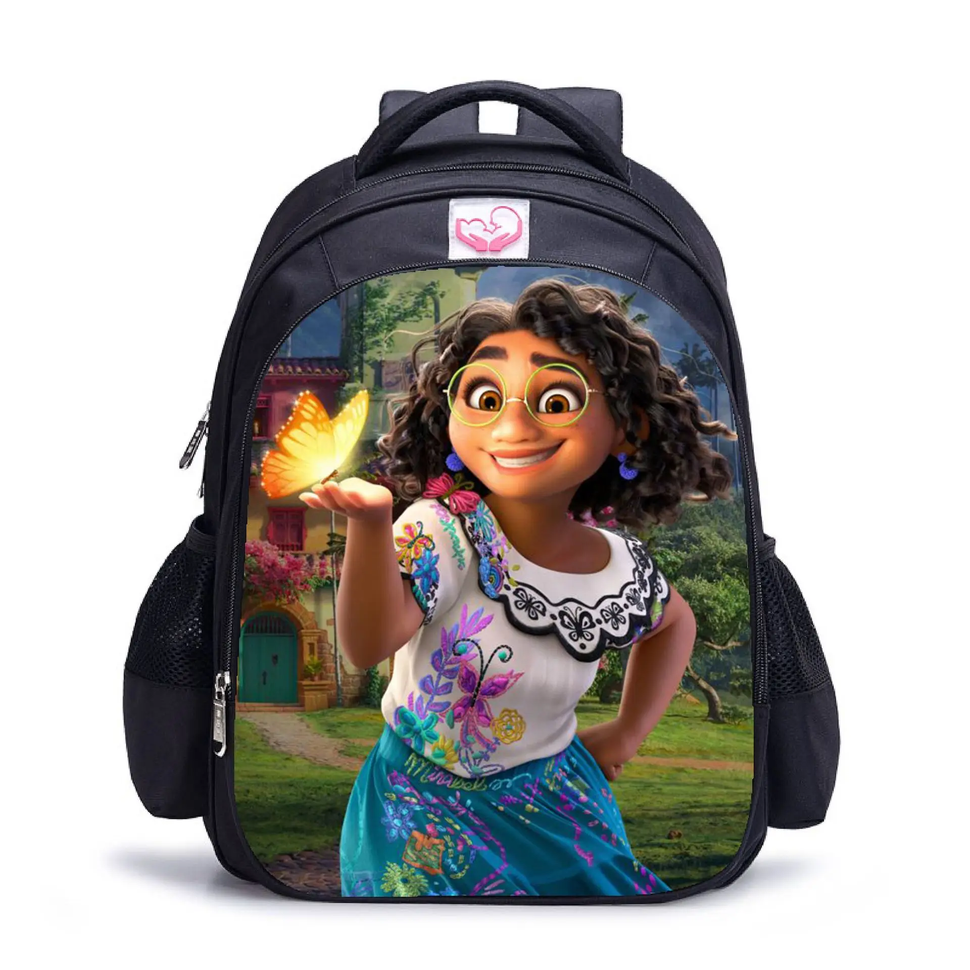 Mochila escolar estampada Disney Encanto de 35 a 42 cm para niñas, mochila de primaria, cómoda y ...
