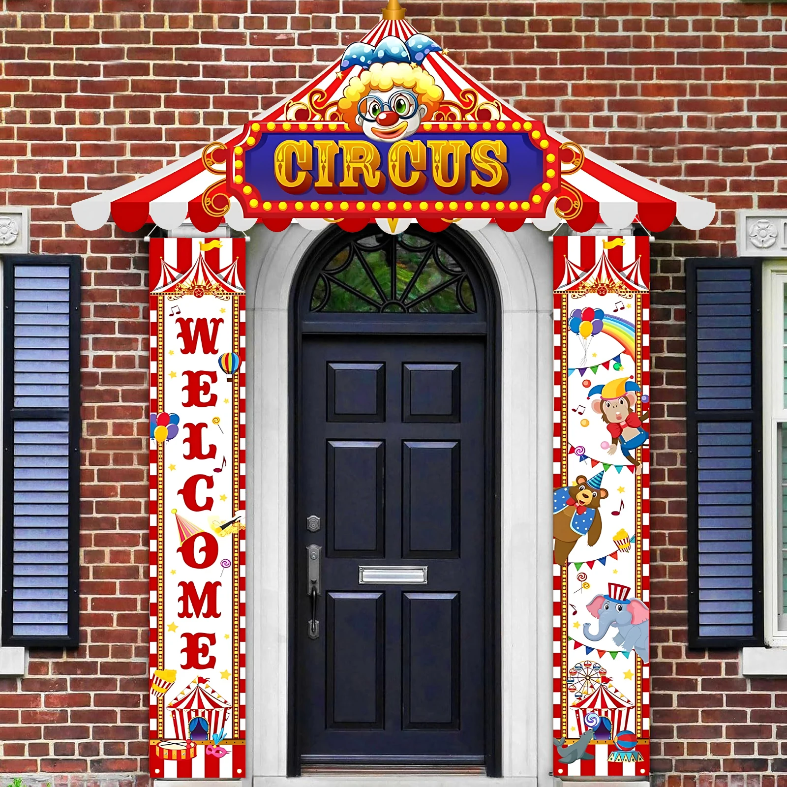 3 Pcs Carnival Circus Porch Banner, Circus Theme Party Decorations ...