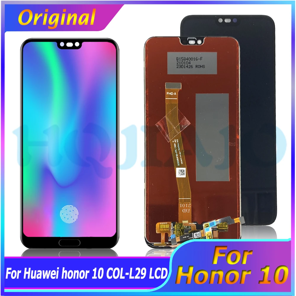 100% Tested Original 5.84" Screen For Huawei Honor 10 Col-l29 Lcd ...