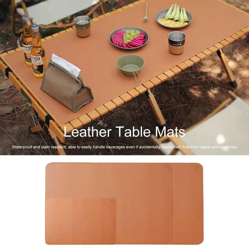 PU-Leather-Placemats-Heat-Resistant-Waterproof-Table-Mat-Wipeable ...