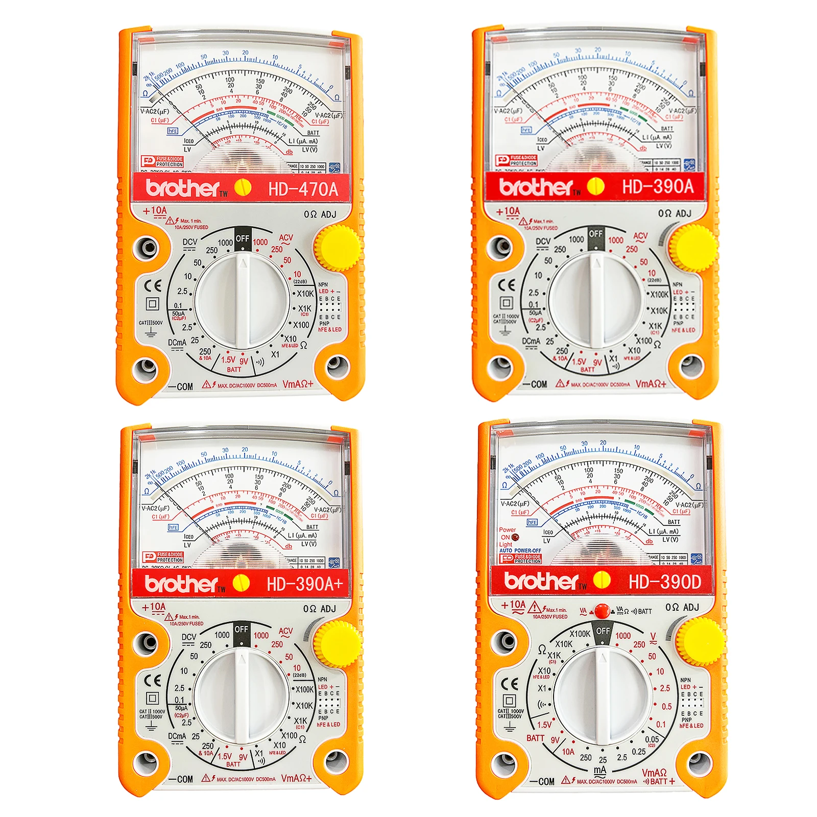 Brother HD-470A/390A/390A+/390D Analog Multimeter High Precision ...