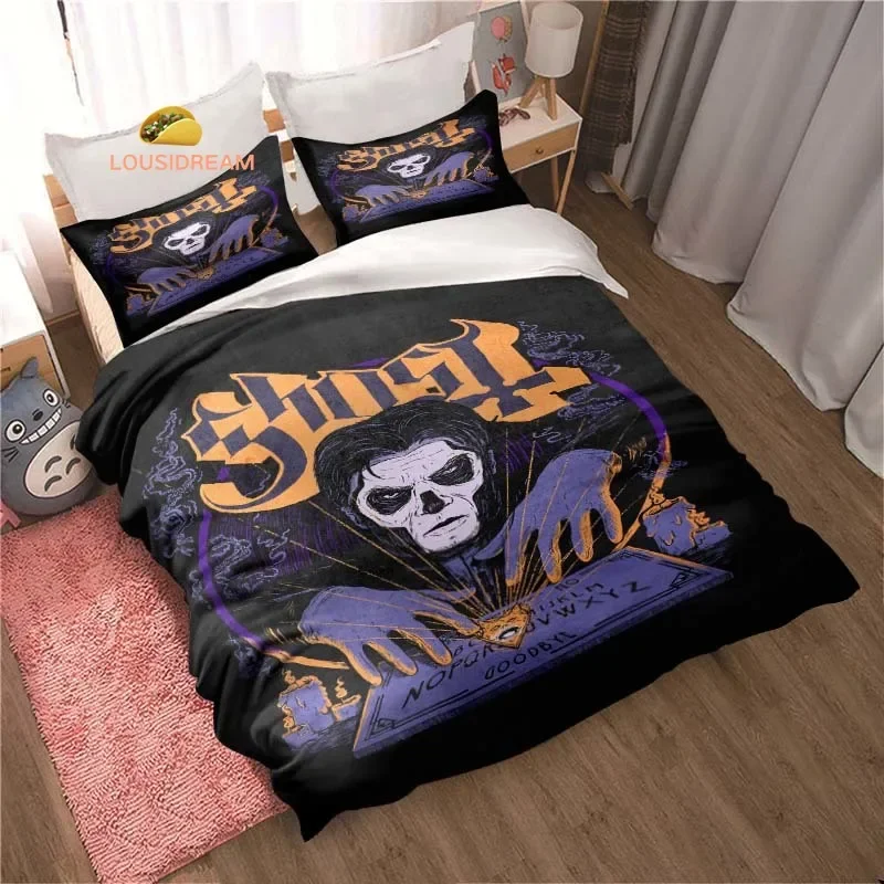 Rock-Band-Ghost-Logo-Sheets-Quilt-Covers-Bedding-Dormitory-Sheets-Three ...