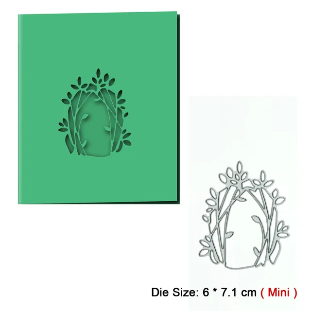 Layered Frame Forest Tree Pattern Metal Cutting Dies Set For DIY 3D ...